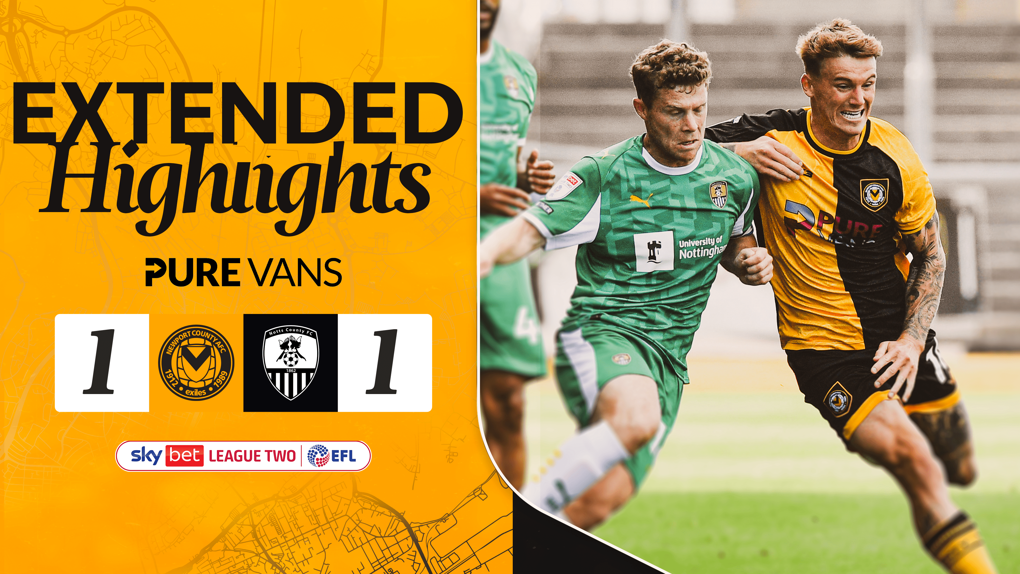 Extended Highlights | Newport County 1-1 Notts County | Newport County ...
