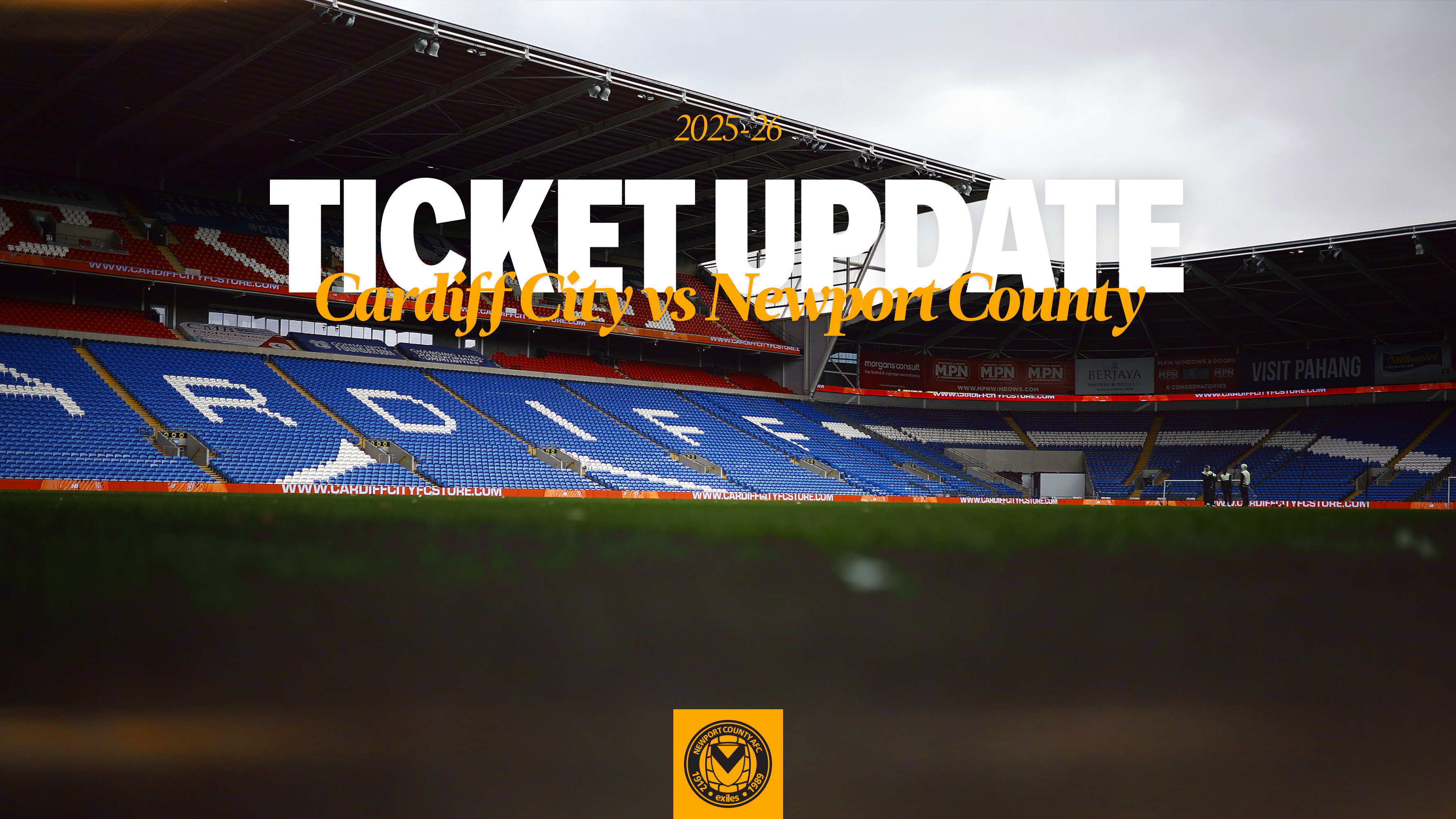 Ticket Allocation Update | Cardiff City (A) | Newport County A.F.C.