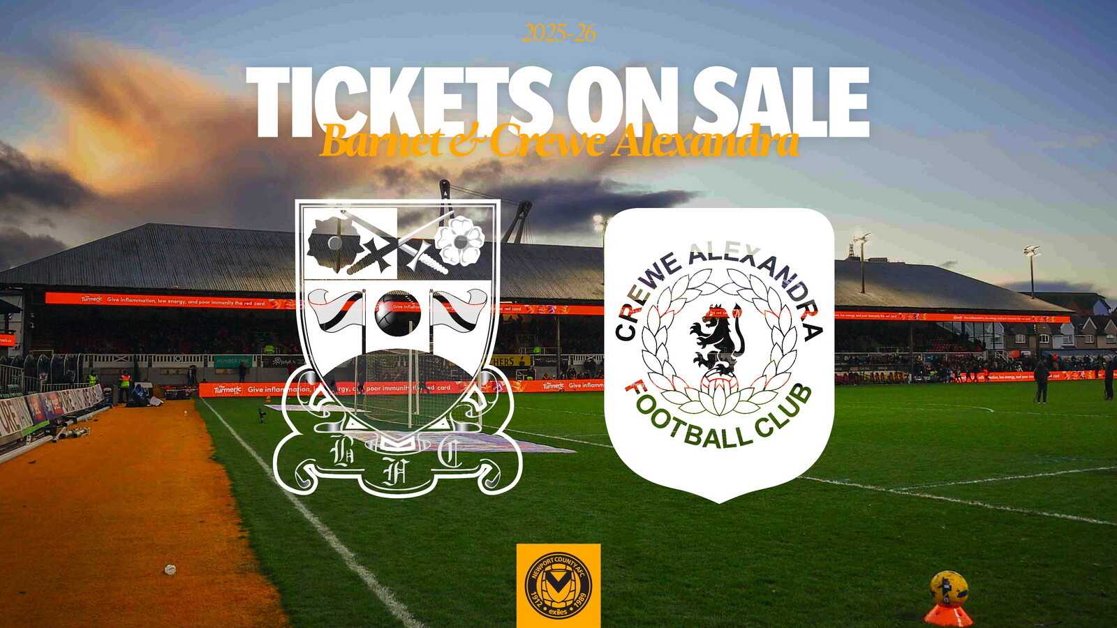 Tickets on Sale for Festive Home Fixtures Against Barnet and Crewe ...