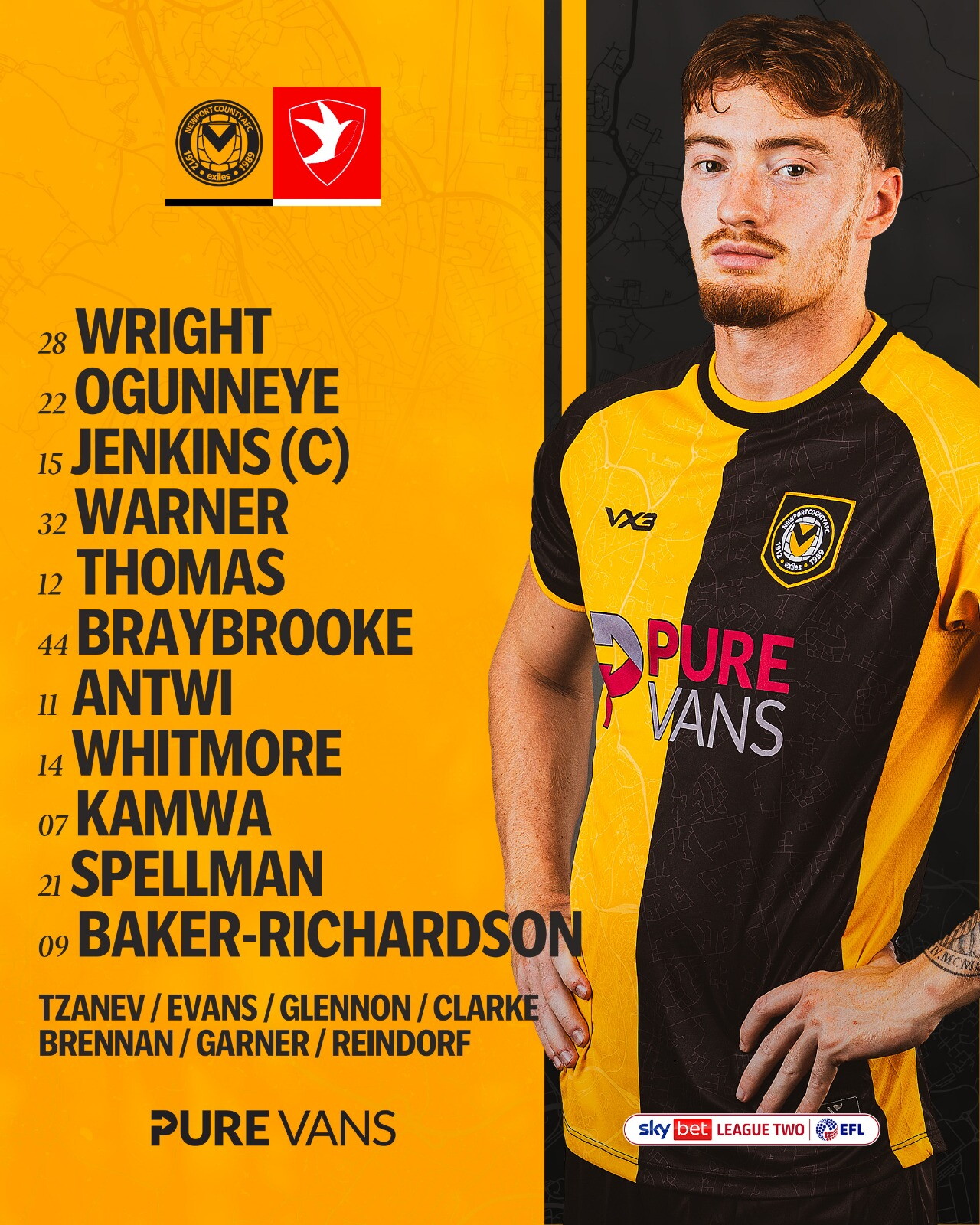 Team News | Newport County vs Cheltenham Town | Newport County A.F.C.